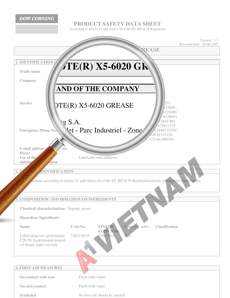 Mỡ Molykote X5-6020 – Long Nguyễn