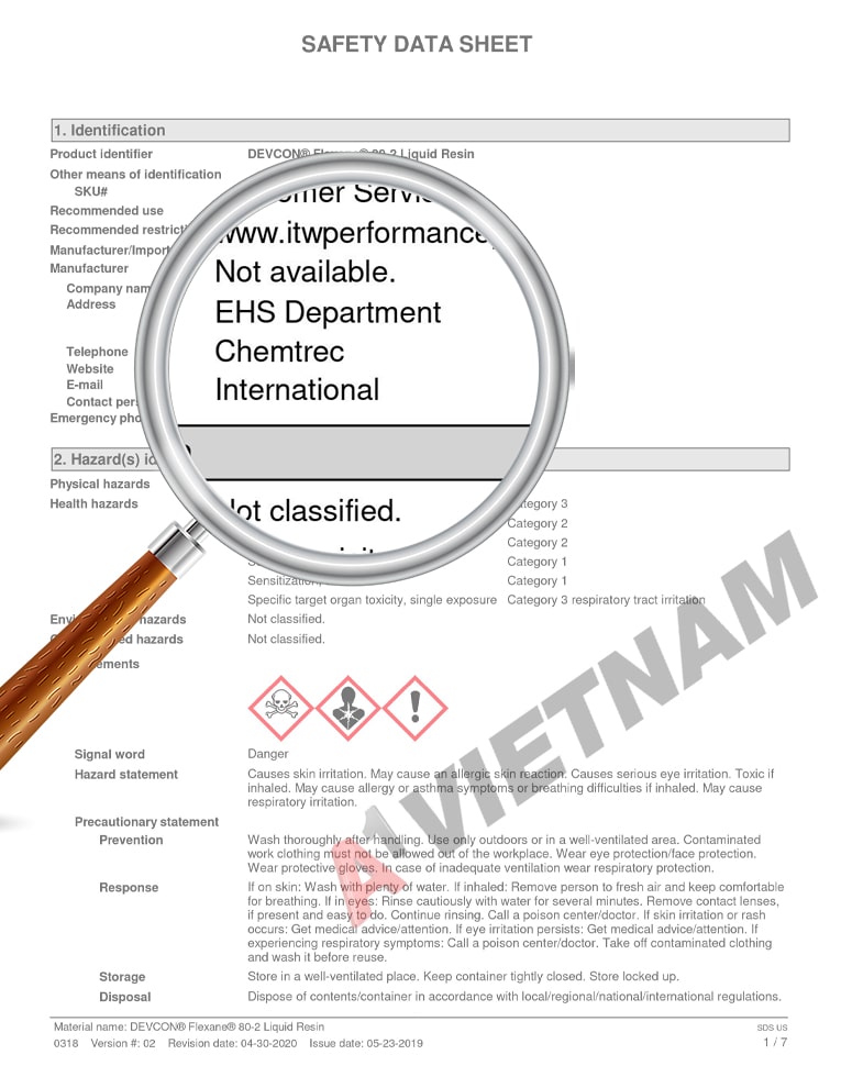 Keo Devcon Flexane 80 Liquid 15800 – Long Nguyễn