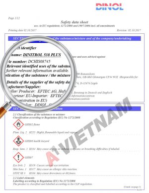 Keo Dinitrol 538 Plus – Long Nguyễn