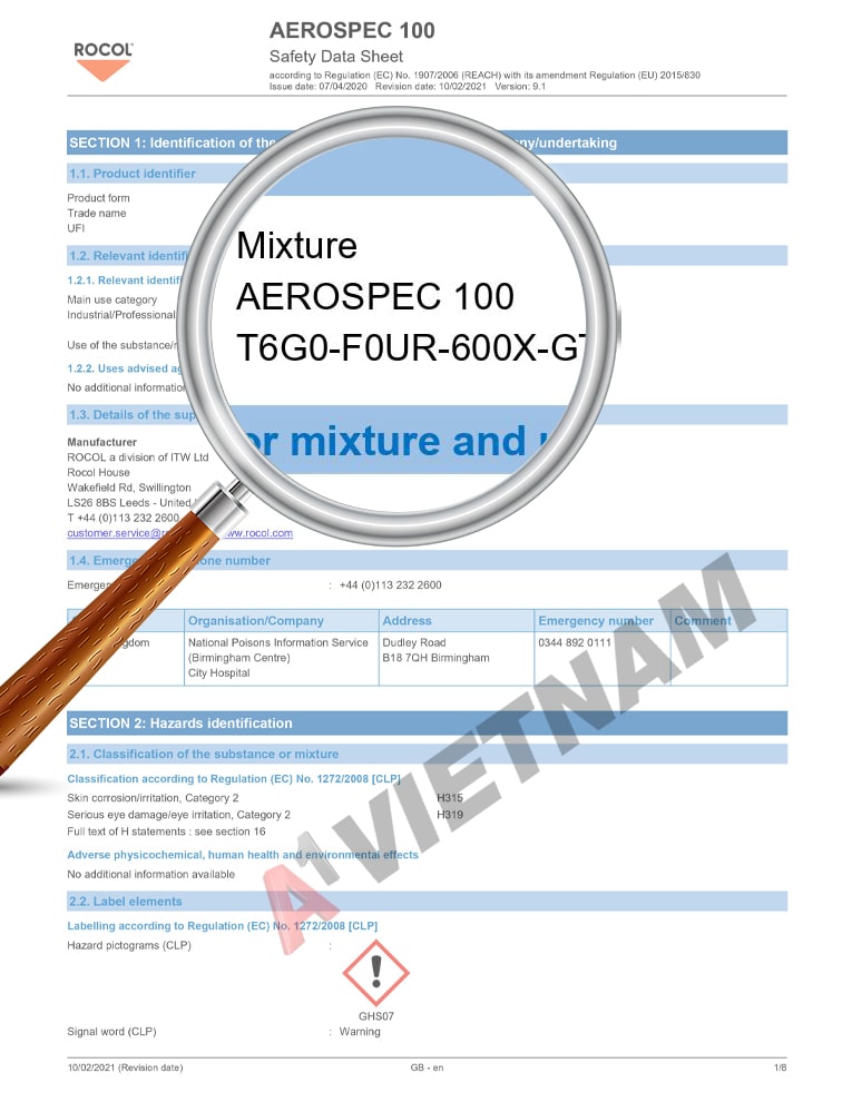 Mỡ Rocol Aerospec 100 – Long Nguyễn