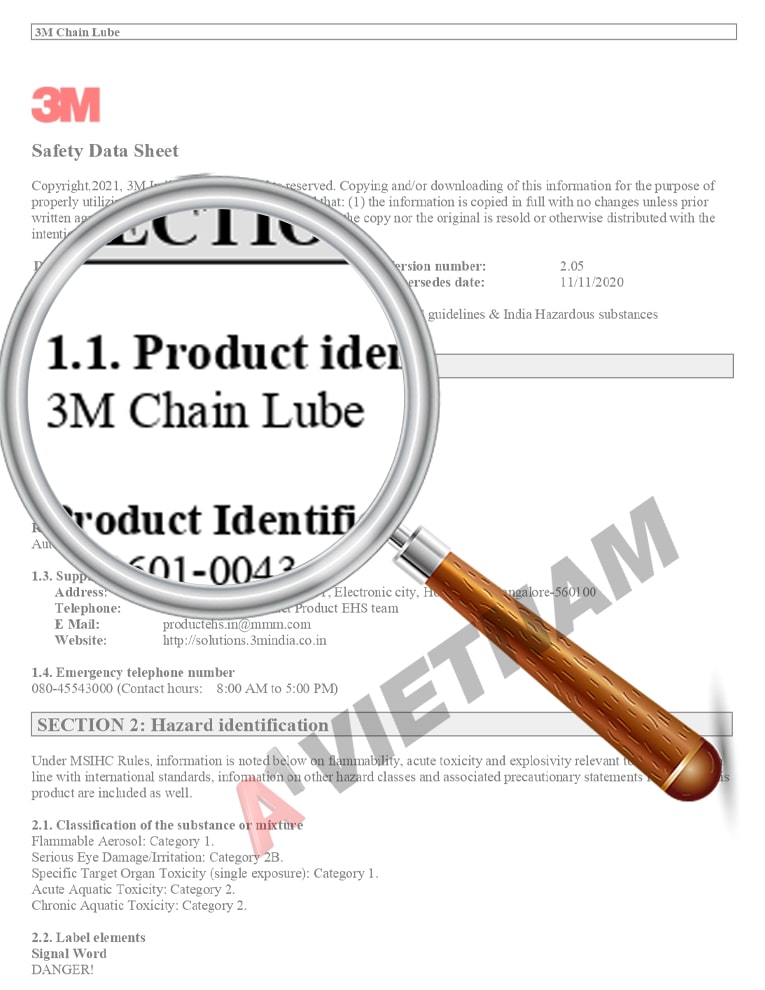 Dầu 3M Chain Lubricant – Long Nguyễn