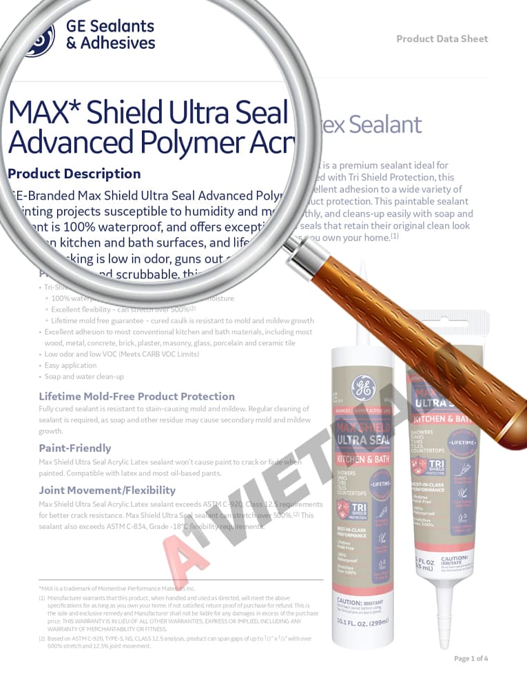 Keo GE Max Shield Ultra Seal Sealant – Long Nguyễn